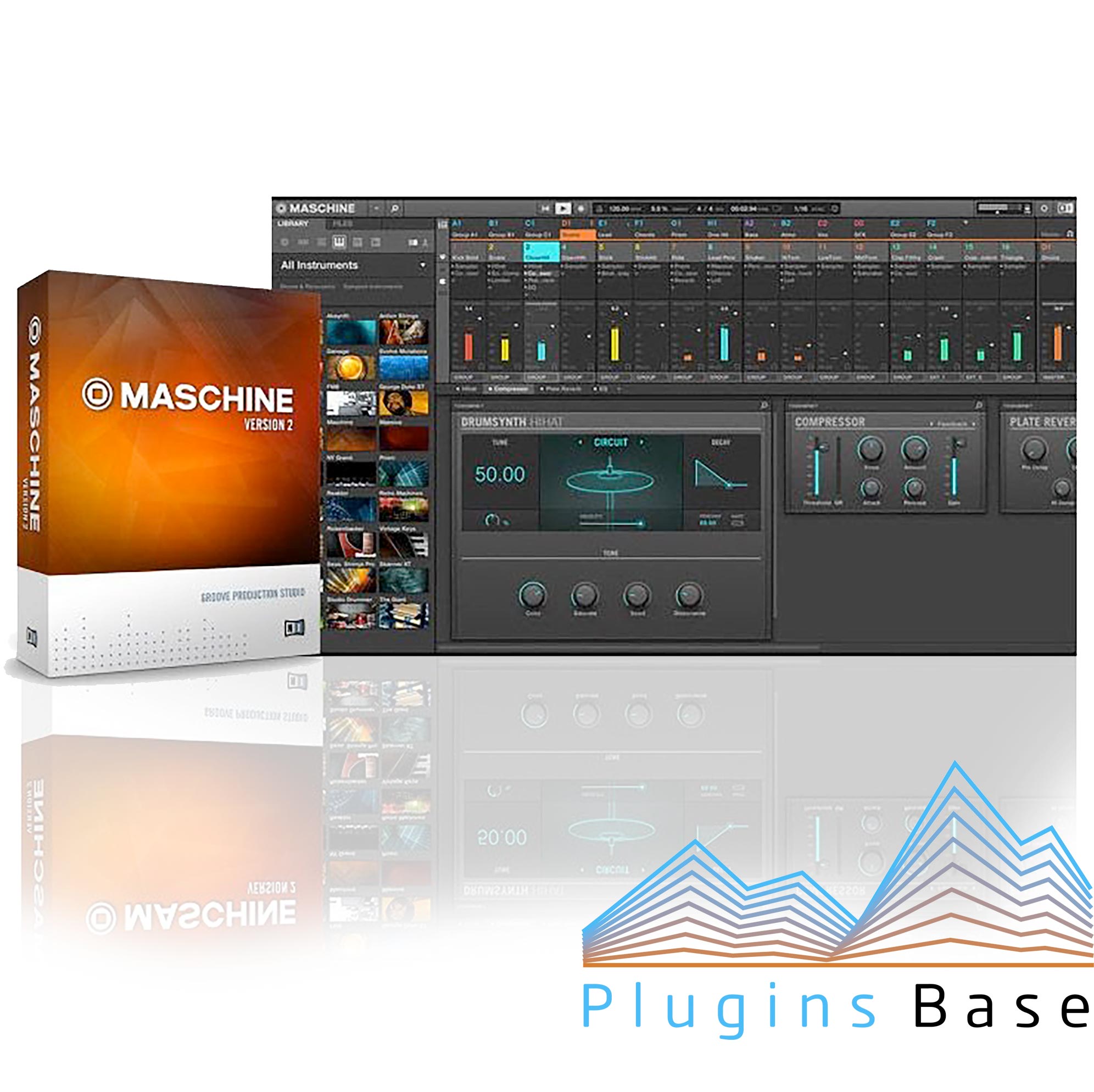 Maschine 2 v2.11.0 + Maschine 2 Factory Library Win+Mac - PluginsBase