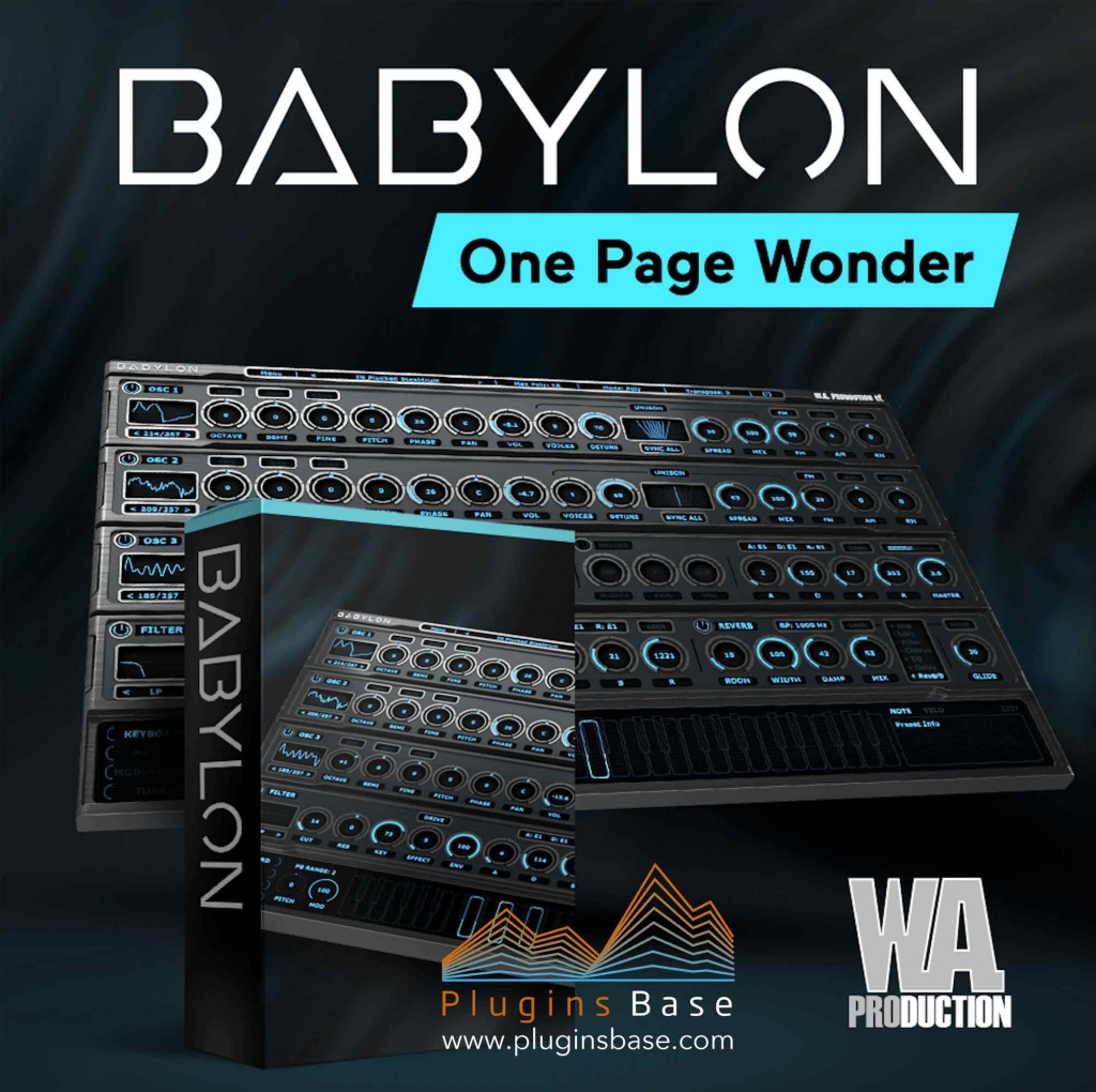 WA Production Babylon v1.0.1.b12 FULL 智能合成器WiN+MAC VST AU AAX插件 - 插件基地