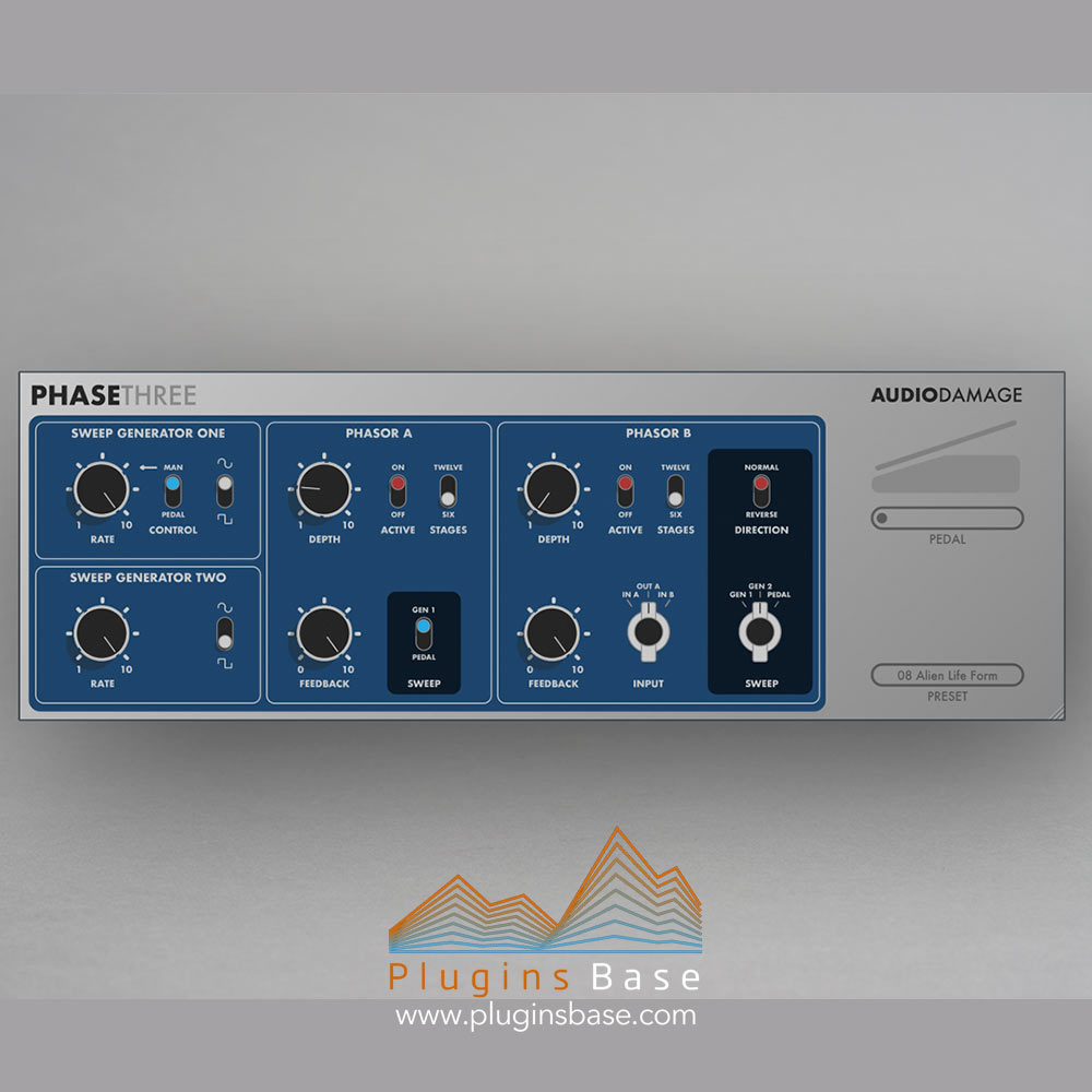 Audio Damage AD048 PhaseThree v3.1.0 [WiN-Mac-LiNUX] 音色改变效果器 AAX AU VST ...