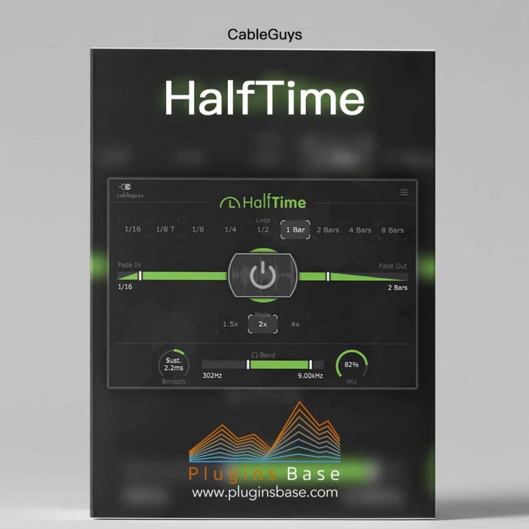 CableGuys HalfTime v1.0.1 [WiN+MAC] 音频一件缓降 节奏减速 效果器插件 VST AU VST3 - 插件基地